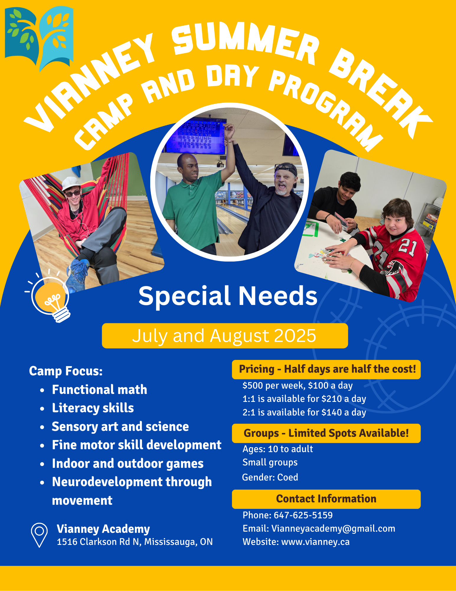 2025 Vianney Summer Camp Adult Flyer – Vianney Academy